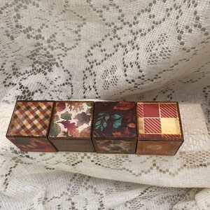 Fall Wood Blocks, Tiered Tray Decor Farmhouse Decor - Etsy