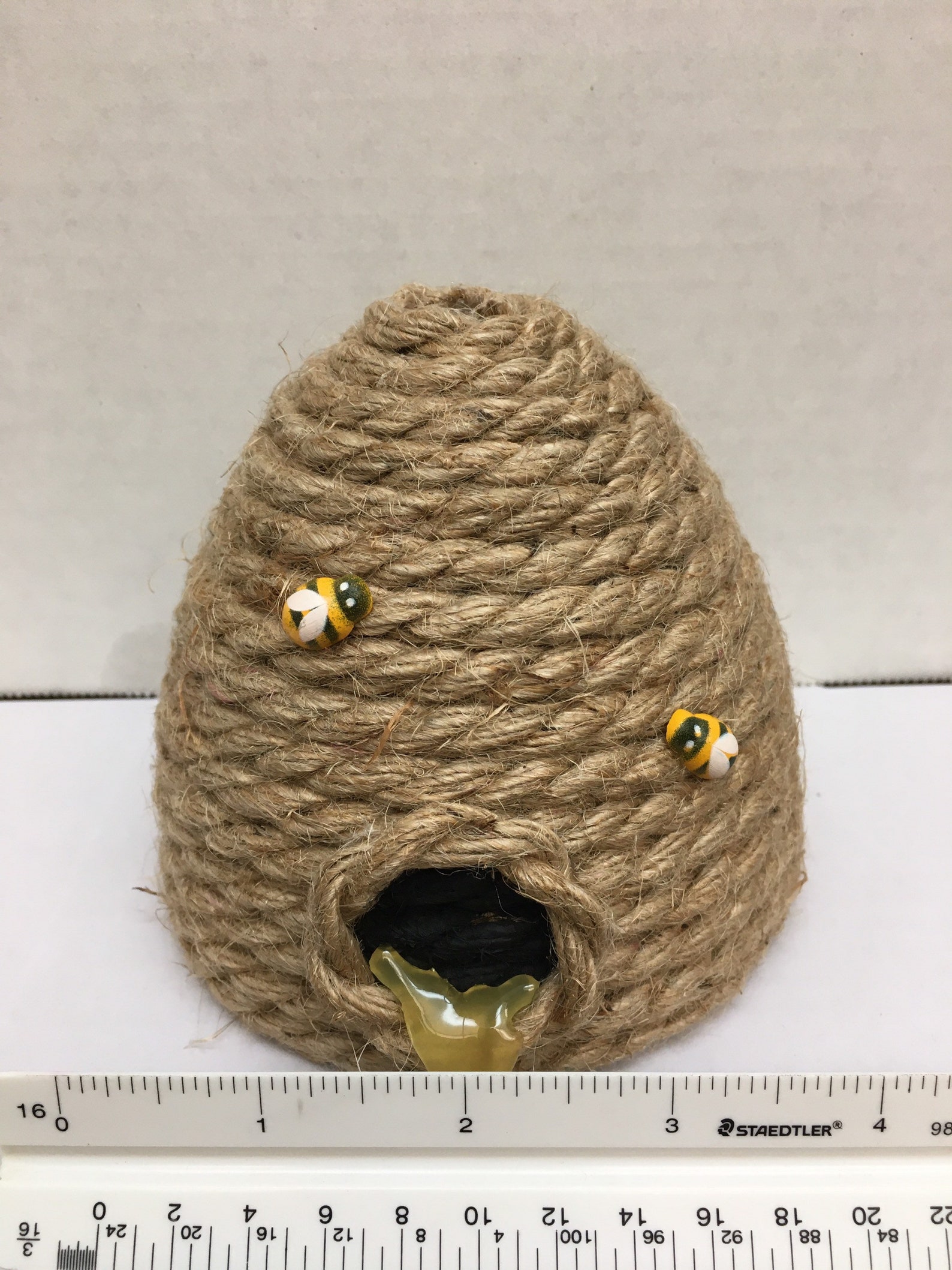 Bee Skep Beehive With Bees and Honey Tiered Tray Size Beeskep - Etsy