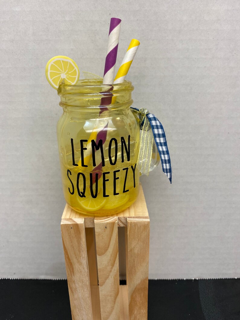 Lemon Squeeze Fake Lemonade Tiered Tray Decor Lemon Squeezy in - Etsy