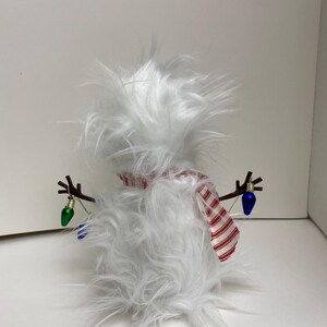 Frazzled Fluffy Ecstatic Snowman - Red Scarf - Etsy