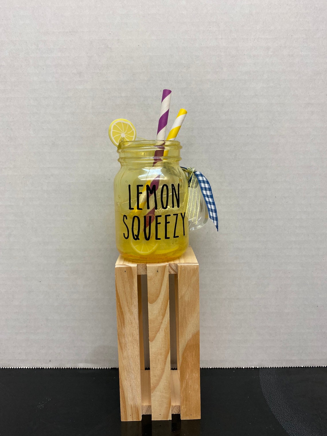 Lemon Squeeze Fake Lemonade Tiered Tray Decor Lemon Squeezy in - Etsy