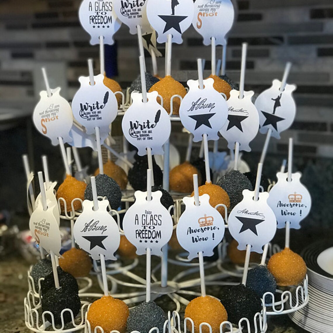 Hamilton Hamilton Paper Straws Decoration Party Favors - Etsy