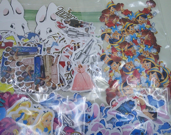 SALE Assorted Die Cuts, Character Cutouts, Paper Cut Outs, Character ...
