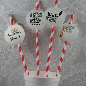 Hamilton, Hamilton Paper Straws Decoration, Party Favors, Party Favours ...