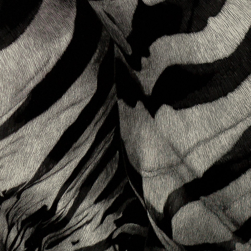 Zebra Couple Art Print Scratchboard Fine Art Print Black and White ...