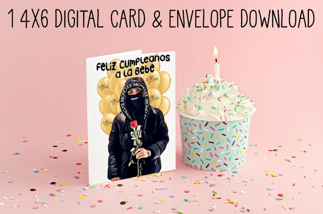 Peso Pluma Digital Download Birthday Card With Envelope Image - Etsy