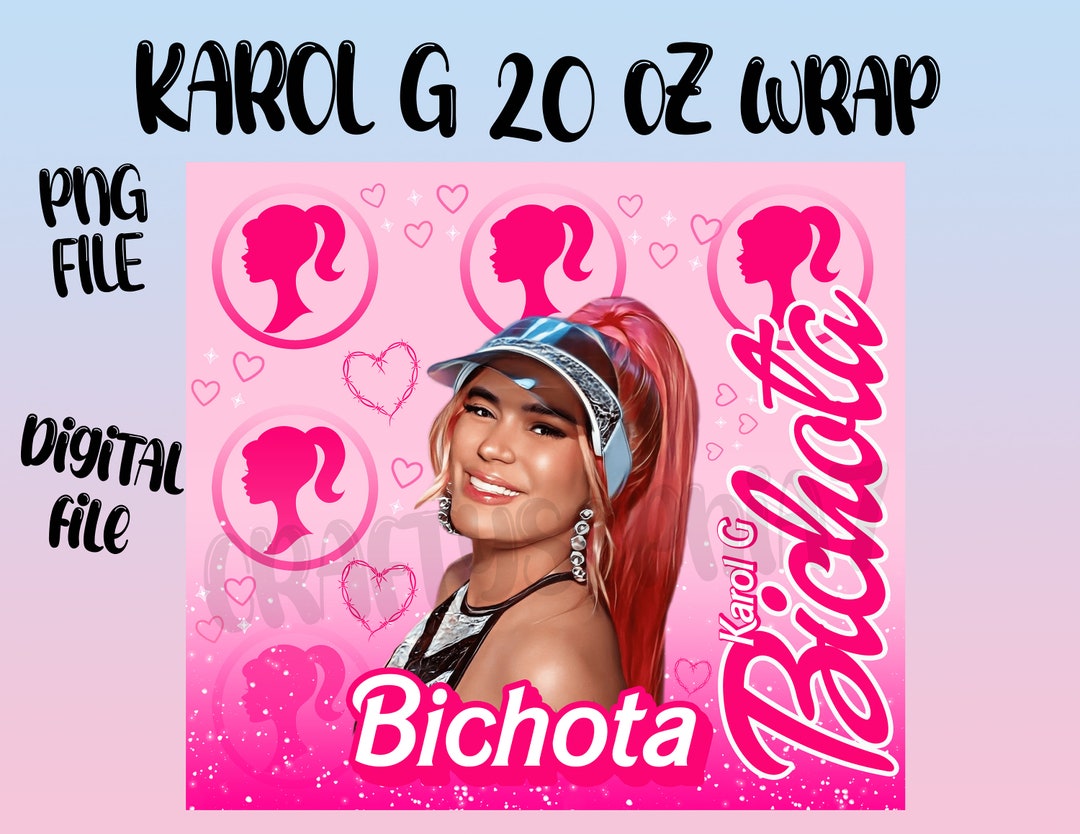 Karol G Tumbler 20 Oz Wrap Digital Download Image File - Etsy