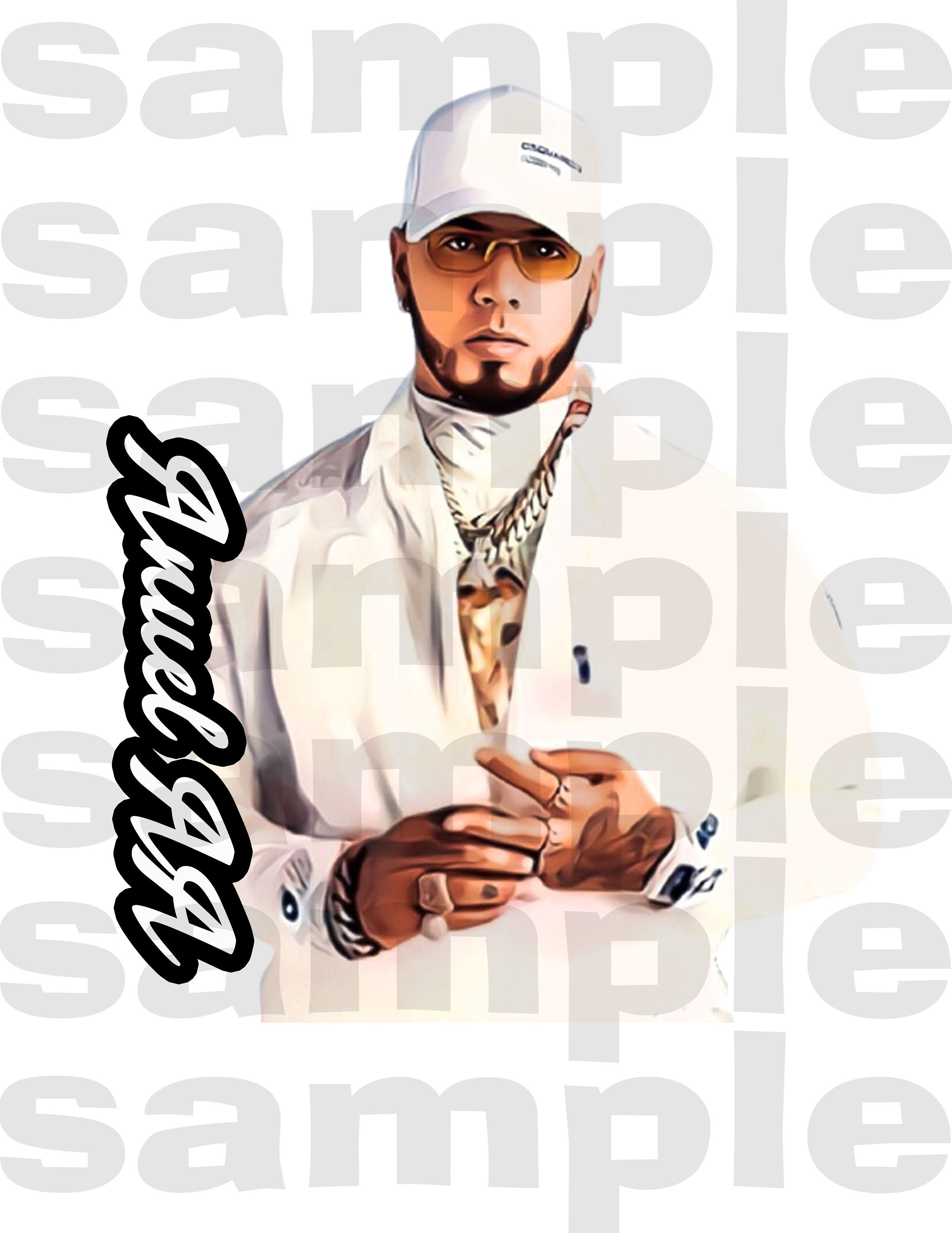 Anuel AA png imagen de archivo de sublimación Descarga digital - Etsy ...