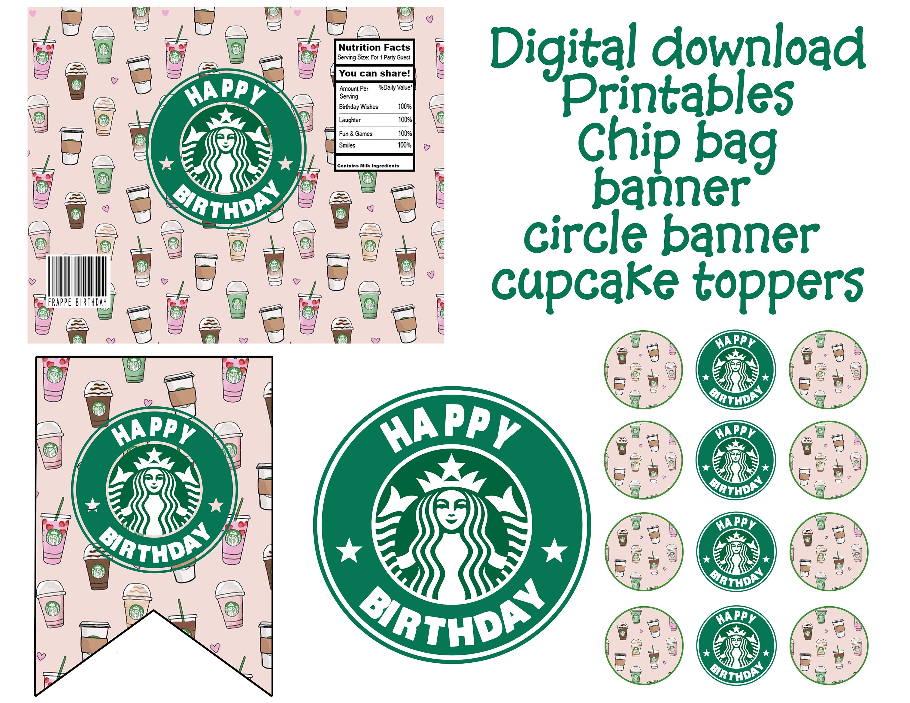 Starbucks Party Printables Printable Word Searches