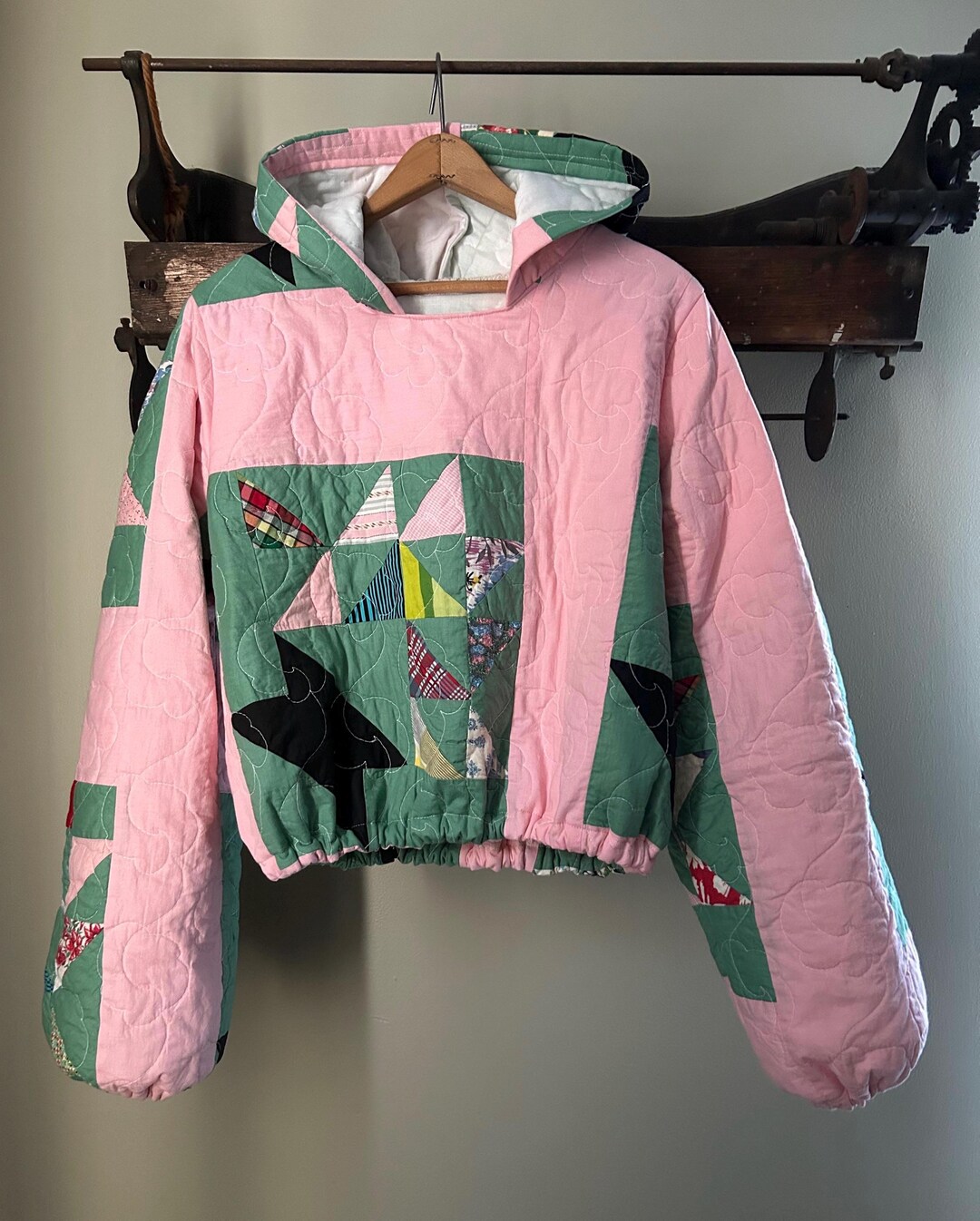Gigi Vintage Quilt PDF Hoodie Sewing Pattern. Quilt Hoodie, Quilted ...