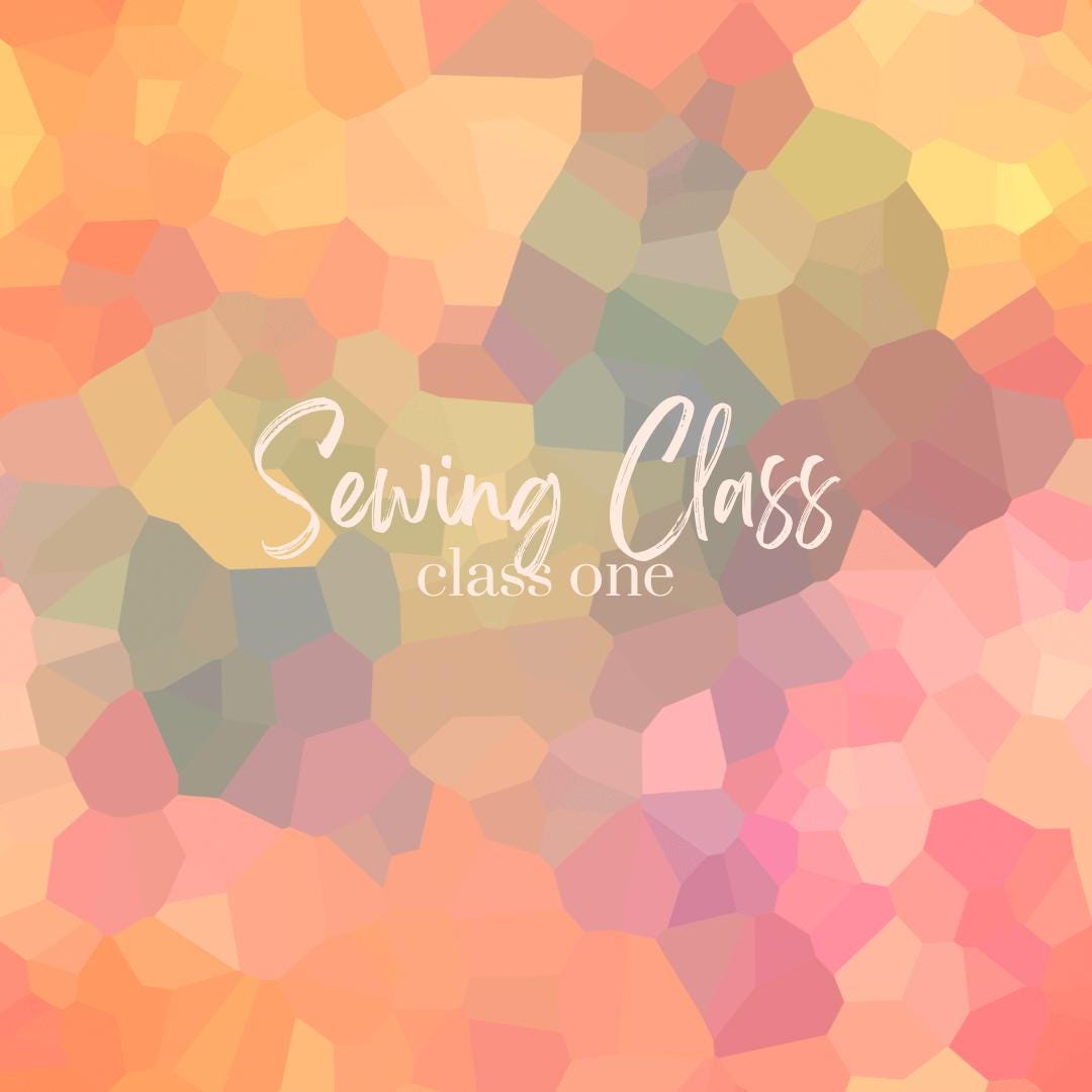 Learn to Sew! Class One. Curriculum. Sewing Class. Sewing Template ...