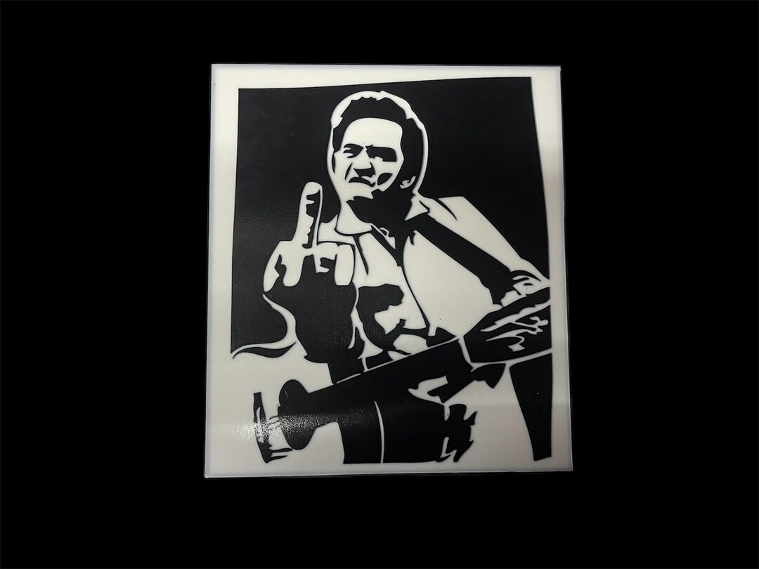 Johnny Cash Light Box: Vintage LED Music Sign, Man Cave Decor - Etsy