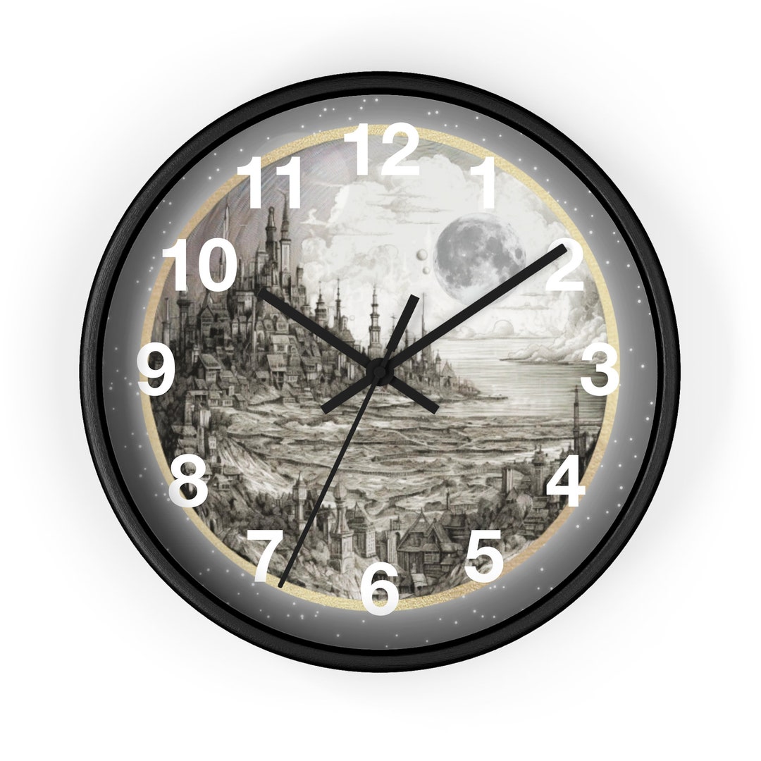 Fantasy Image Wall Clock Surreal Image Clock Science Fiction - Etsy