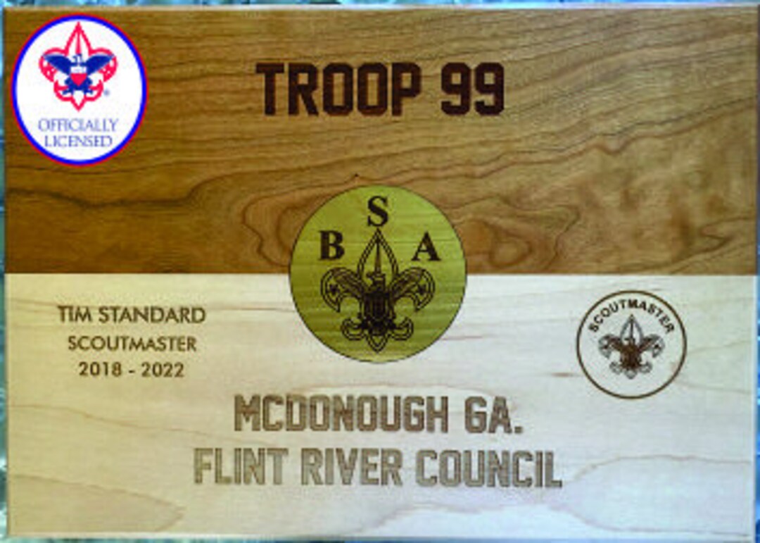 Troop Flag Plaque - Etsy