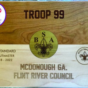 Troop Flag Plaque - Etsy
