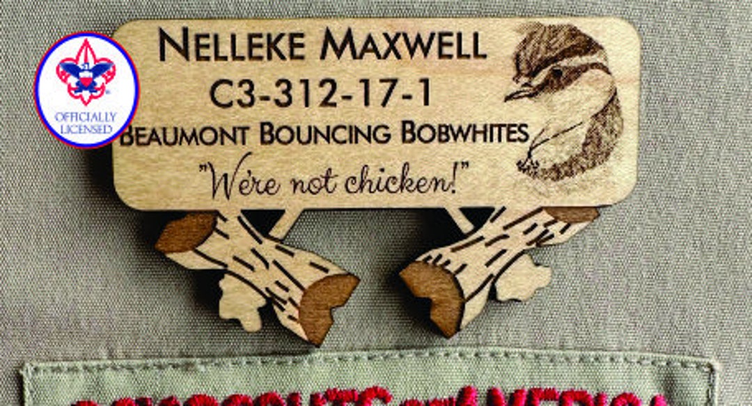 F2 Wood Badge - Etsy