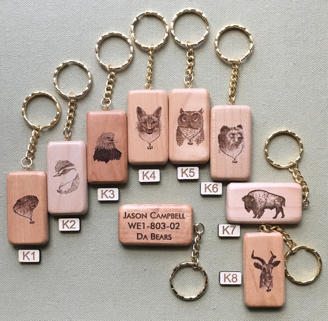 Wood Badge Key Chain - Etsy