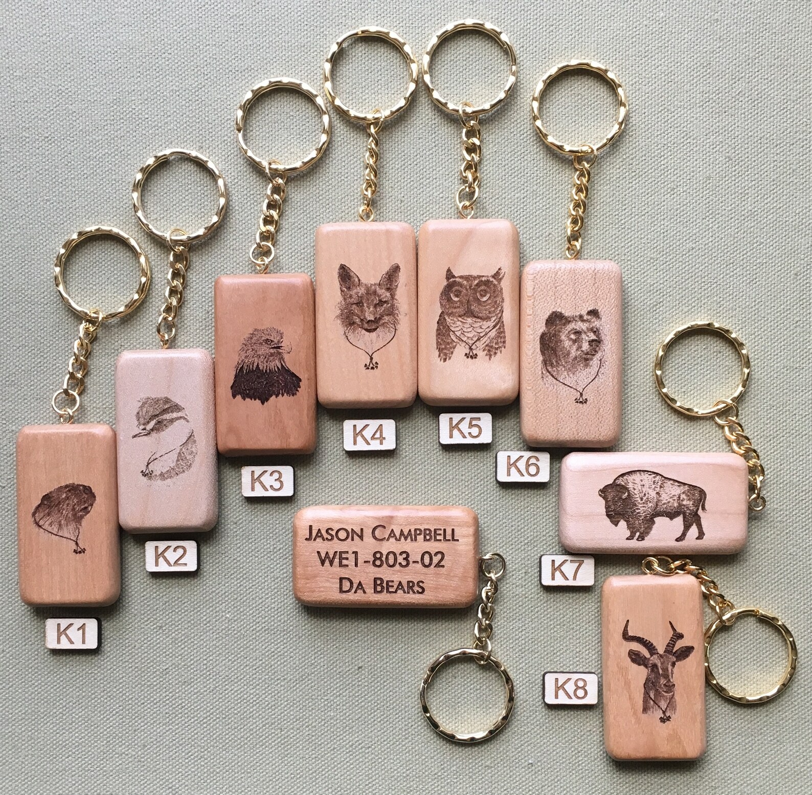 Wood Badge Key Chain - Etsy