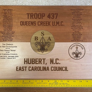 Troop Flag Plaque - Etsy