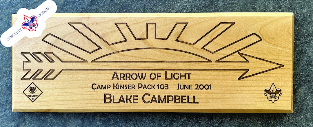 Arrow of Light Plaque - Etsy