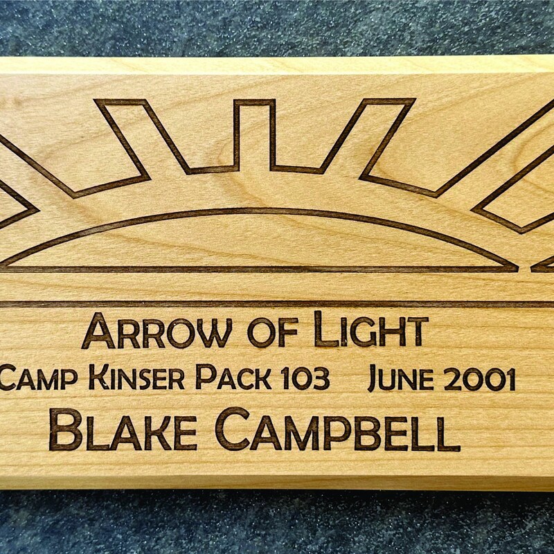 Arrow of Light Plaques - Etsy