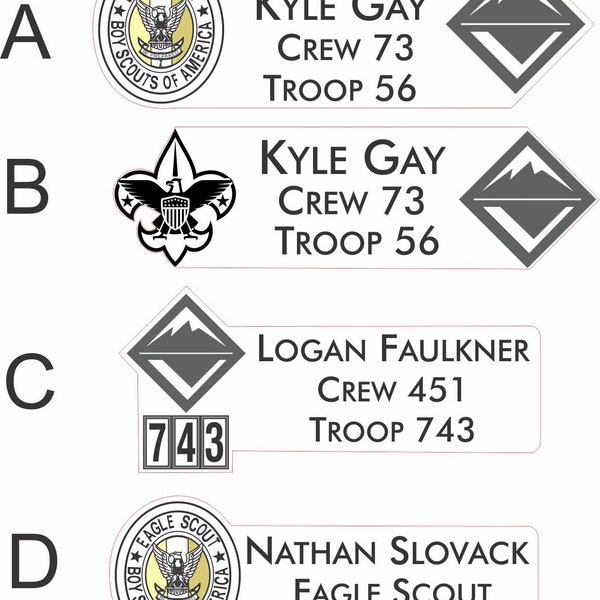 Scout Name Plate - Etsy