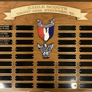 Eagle Scout Perpetual Plaque - Etsy