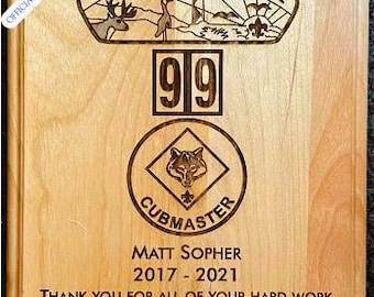 Arrow of Light Den Leader Plaque Frame - Cub Scout and AOL Emblem ...
