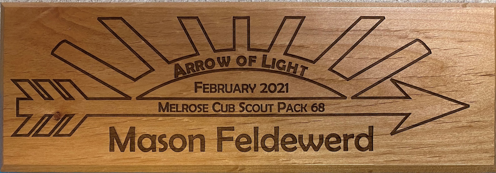 Arrow of Light Plaque - Etsy