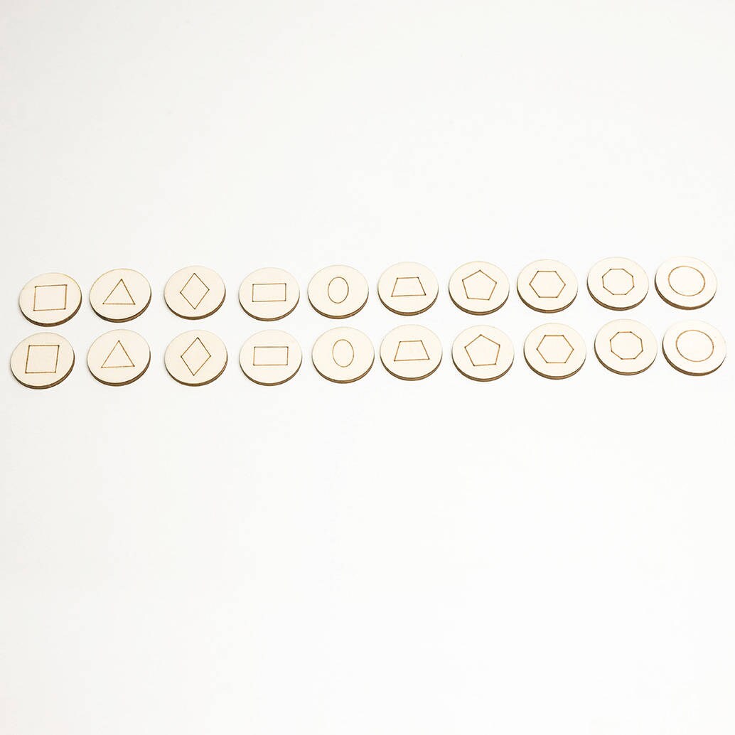 Memory Game Geometric Shapes - Etsy