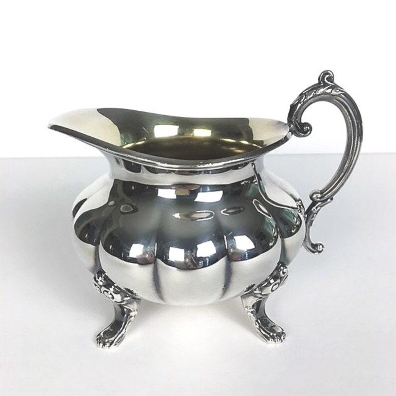 Vintage Oneida Silverplate Coffee Service: Heirloom Melon Pattern, 3 ...