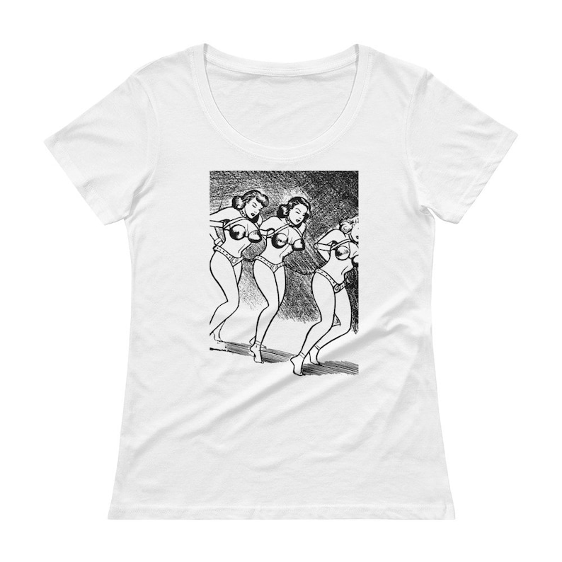 Vintage Bondage Bdsm Sexy Pin Up Girl Shirt Retro Pulp Art Ladies Scoopneck T Shirts Etsy