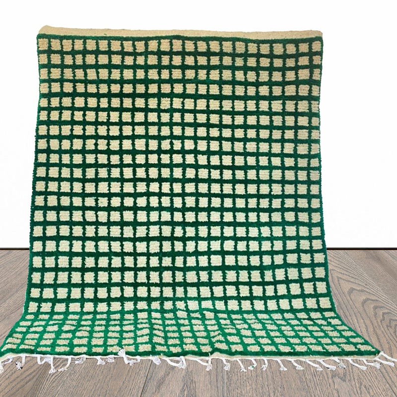 Green Moroccan Rug - Etsy