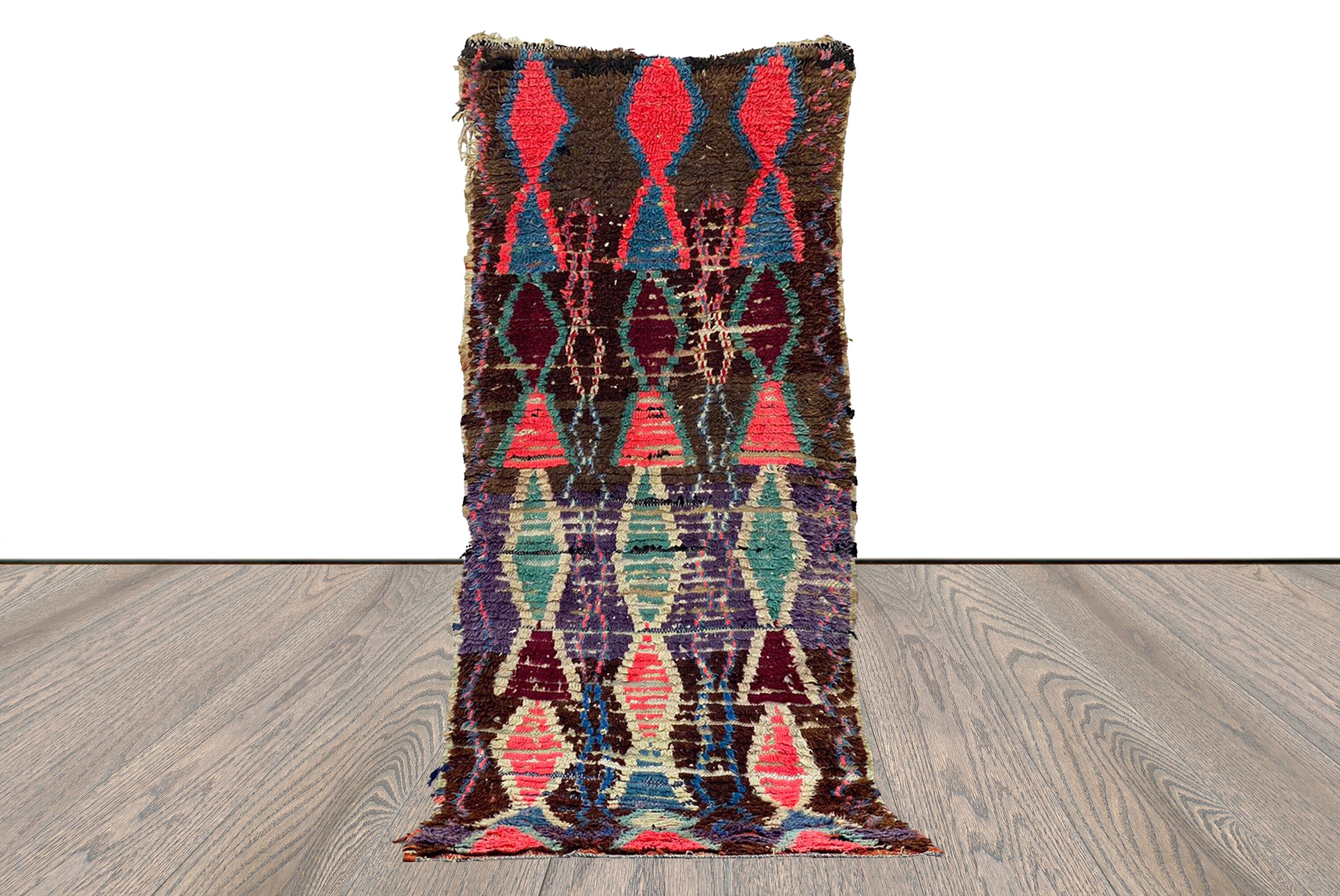 Home & Living Rugs Floor & Rugs Moroccan Vintage Berber 3x7 feet rug ...