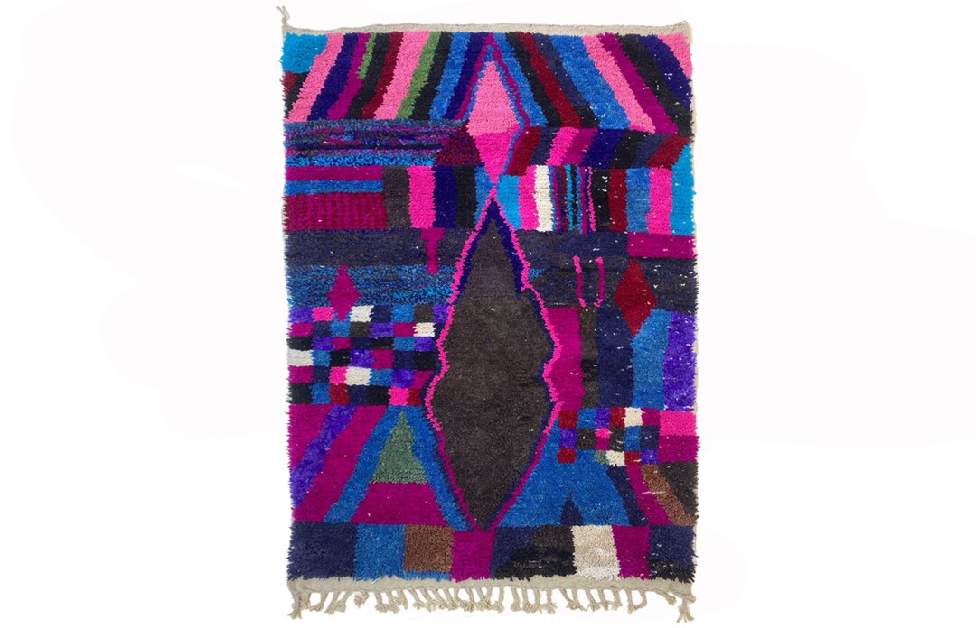 Elegant Handmade Moroccan Berber Area Rug, Add Vibrant Style to Your ...