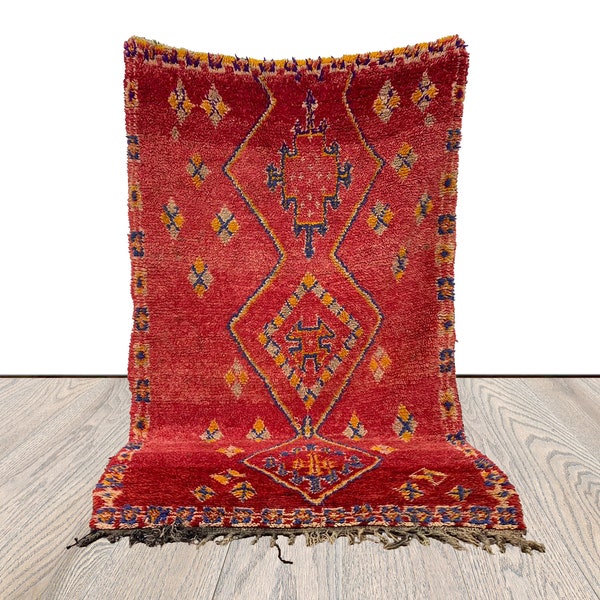 Red Moroccan Rug - Etsy