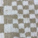 Checkered Beige and White Area Rug. - Etsy