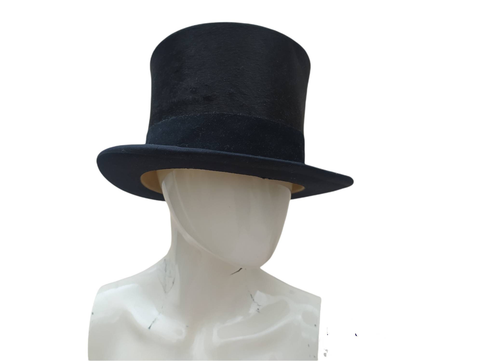 Philip Neubauer Cylinder in Black, Antique Top Hat, Vintage, Steampunk ...