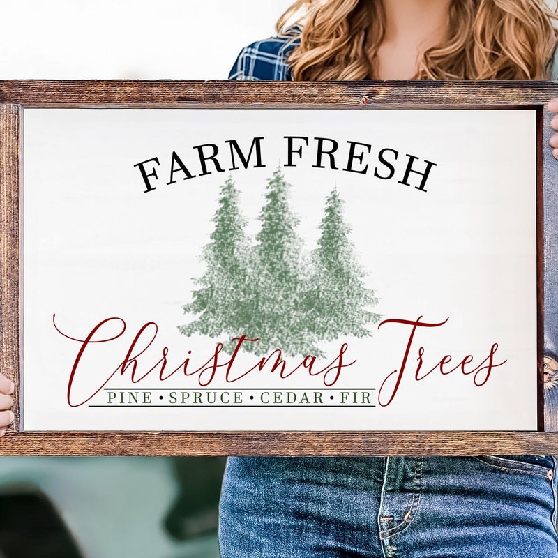 Christmas Tree Sign - Etsy
