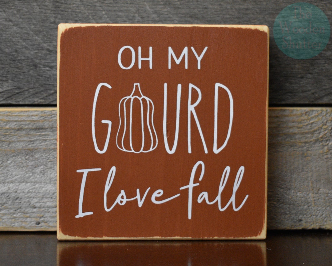 5x5 Fall, Fall Sign, I Love Fall, Fall Season Gifts, Fall Tiered Tray ...