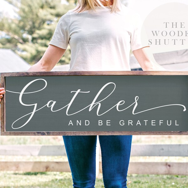 Large Gather Sign - Etsy