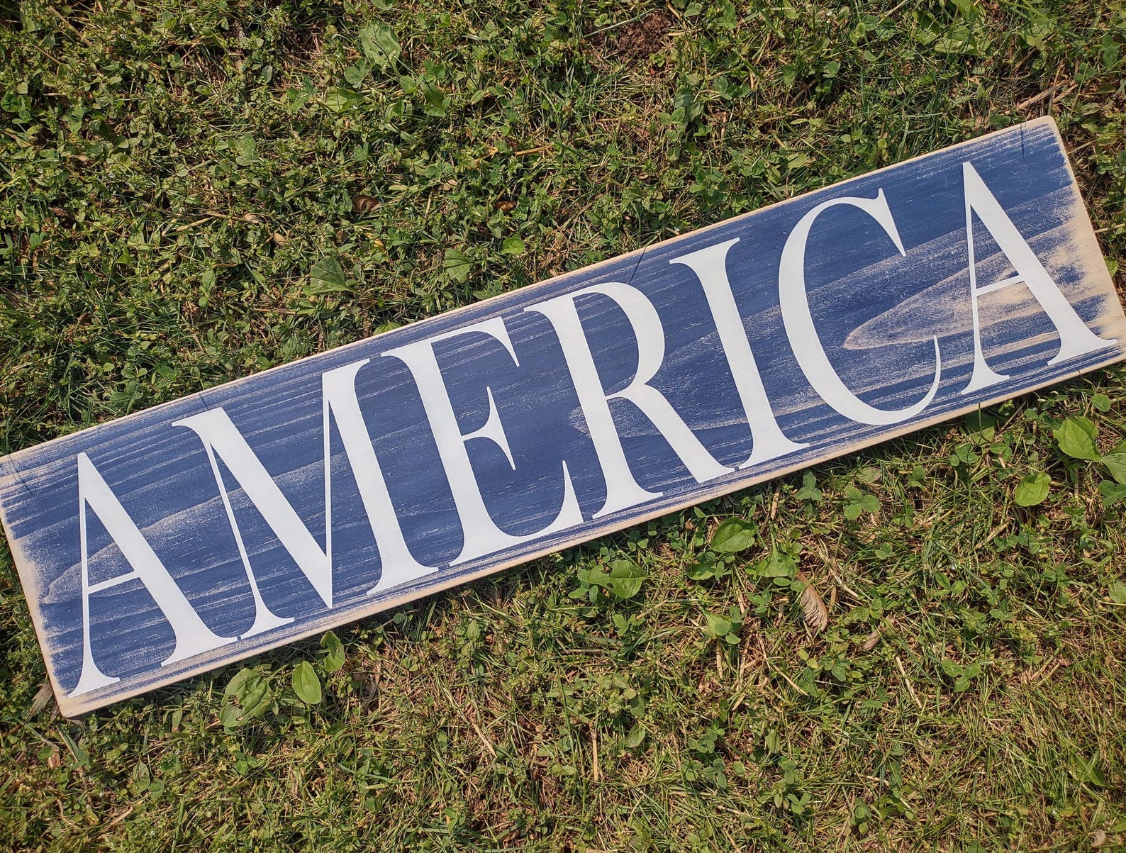 Rustic AMERICA Wood Sign: Patriotic Reclaimed Wood Decor - Etsy