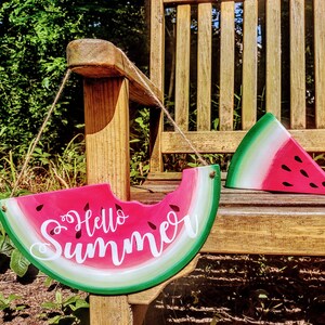 Summer Front Door Decor | Hello Summer | Summer Door Hanger | Summer ...