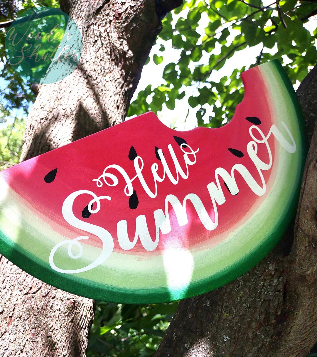 Summer Front Door Decor | Hello Summer | Summer Door Hanger | Summer ...