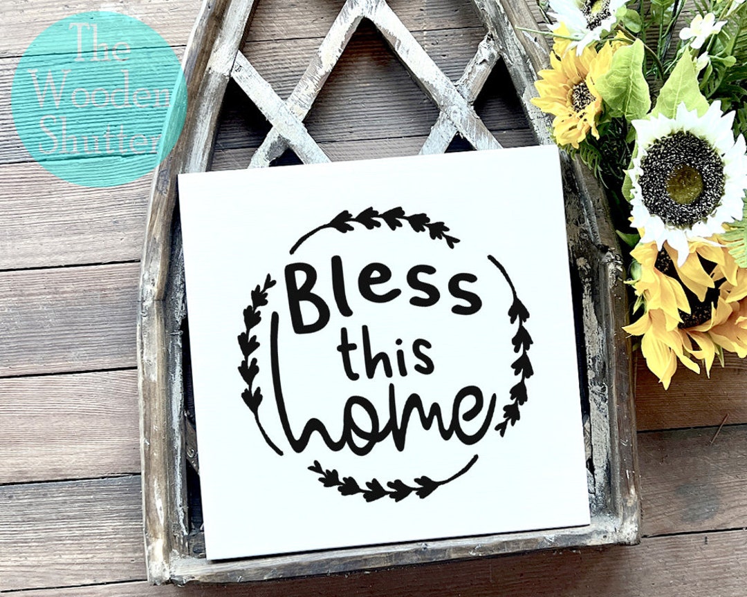 Bless This Home 12x12 | Bless This Home Sign | Bless This Home Square ...