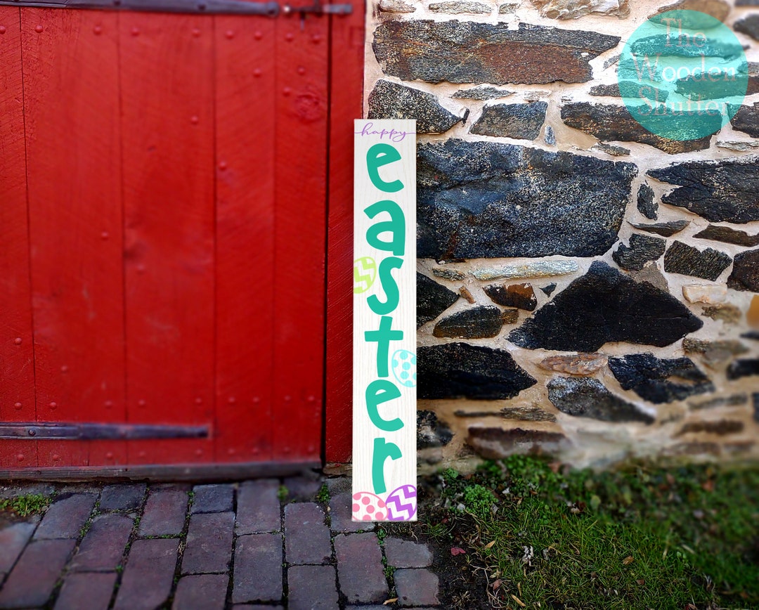 Happy Easter Porch Sign | Happy Easter Porch Leaner | Easter Leaner ...