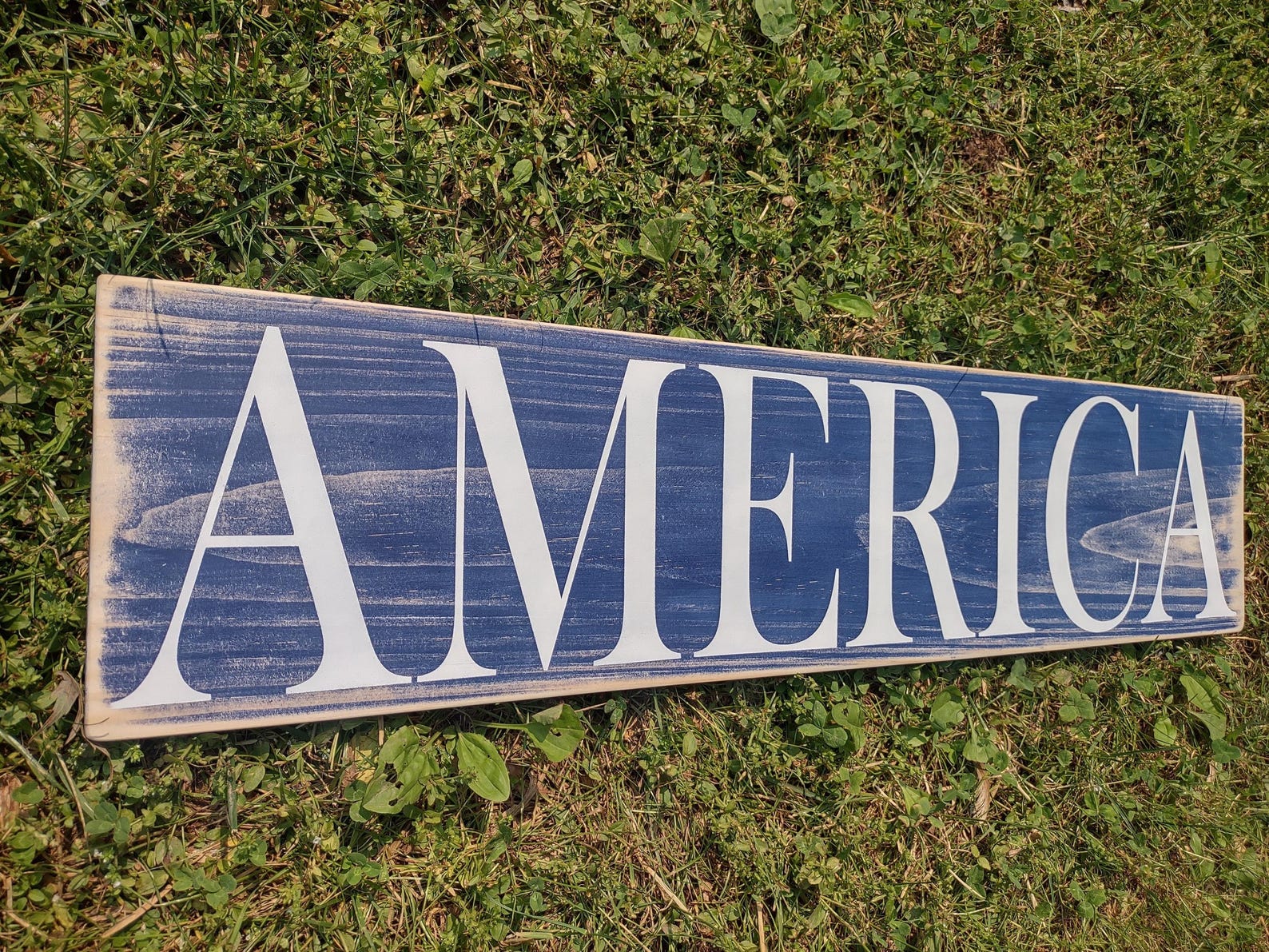 Rustic AMERICA Wood Sign: Patriotic Reclaimed Wood Decor - Etsy