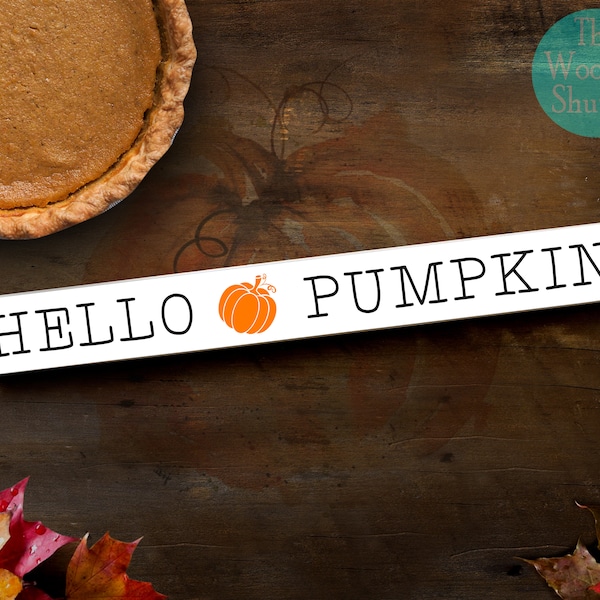 Hello Pumpkin Sign - Etsy