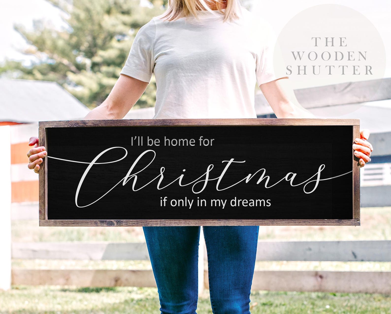 Handmade 'i'll Be Home' Christmas Sign: Framed Holiday Decor - Etsy