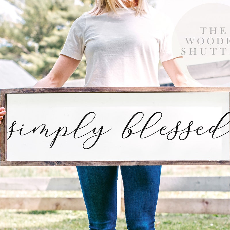 Blessed Sign - Etsy